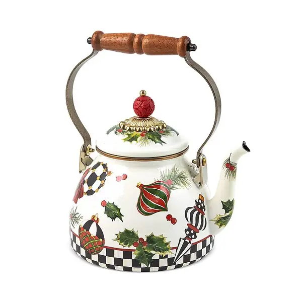 MACKENZIE-CHILDS Deck The Halls 2-quart Tea Kettle - Multi
