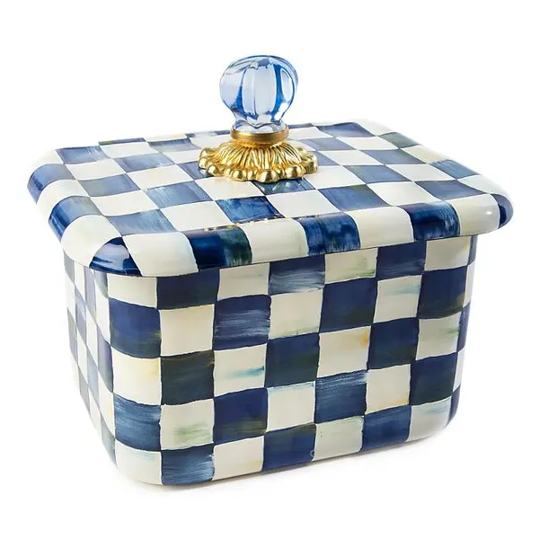 MACKENZIE-CHILDS Royal Check Recipe Box - No Color