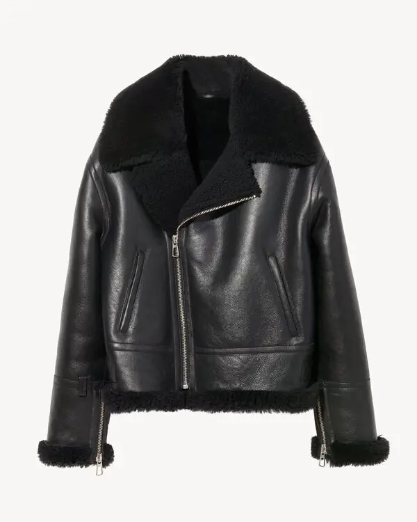 NILI LOTAN Barthelemy Shearling Coat