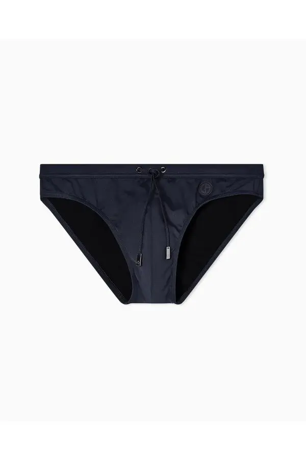Giorgio Armani Logo Swim Briefs - Black