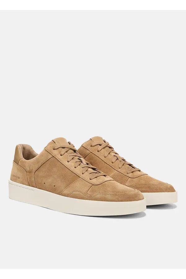 Vince Peyton Leather Lace-up Sneakers - Natural