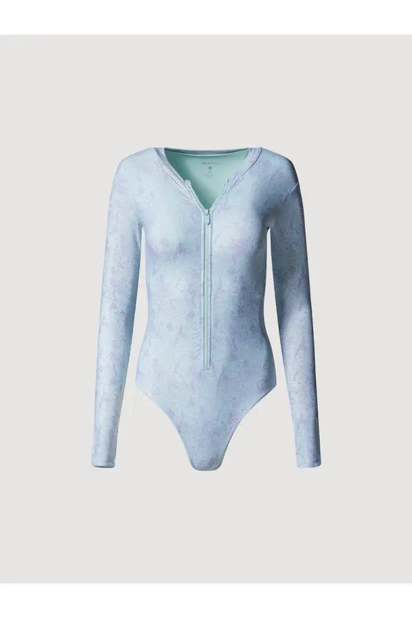 MOTT50 Mila Long Sleeve One Piece Swimsuit Lily Spritz