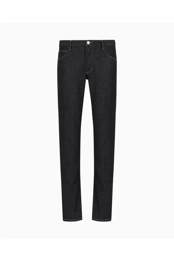 Giorgio Armani Five-pocket Slim-fit Trousers - Black