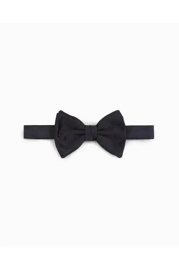 Emporio Armani Knotted Bow Tie - Blue