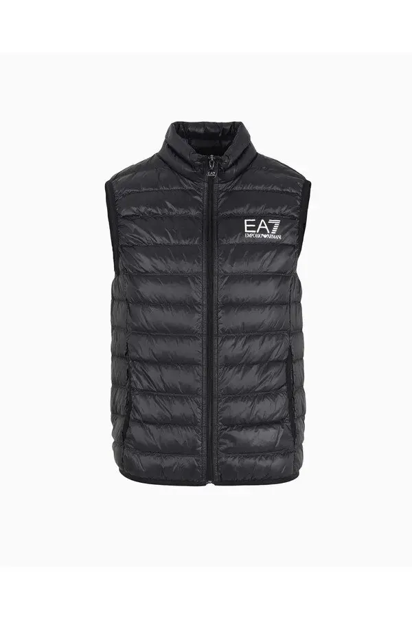 Emporio Armani Ea7 Packable Core Identity Gilet - Black