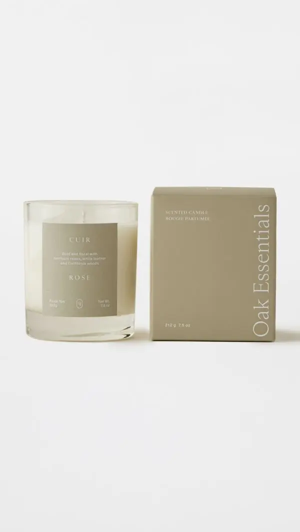 Oak Essentials Cuir Rose Candle 7.5 Oz/212