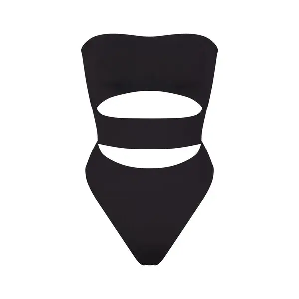 SKIMS Signature Swim Strapless Cut Out Monokini