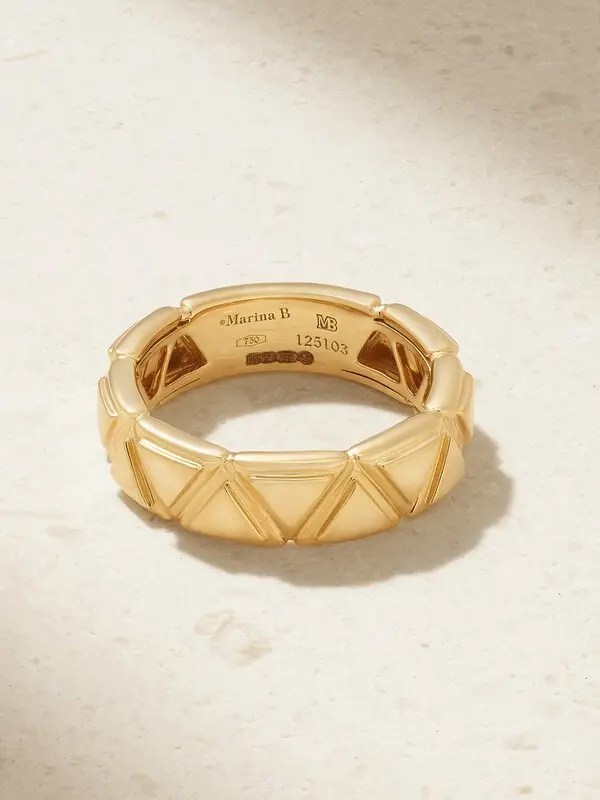 Marina B Triangolini 18-karat Band Ring - Gold