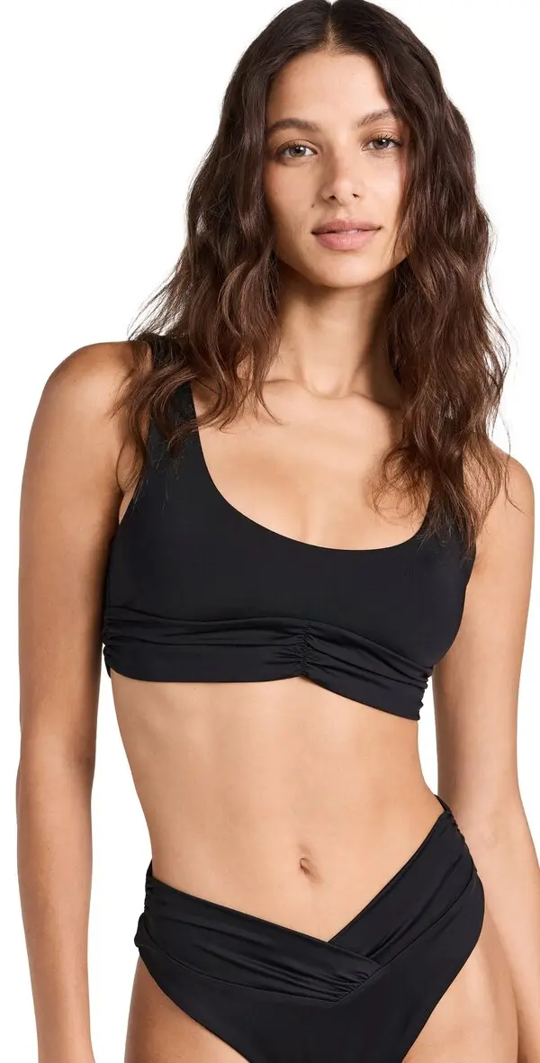 RIOT SWIM Pico Bikini Top - Black