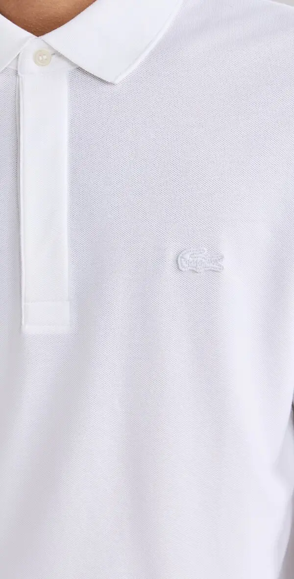 Lacoste Long Sleeve Stretch Cotton Paris Polo
