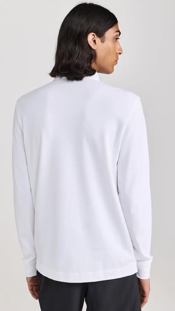Lacoste Long Sleeve Stretch Cotton Paris Polo