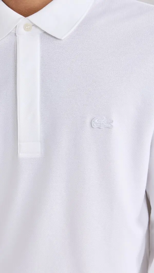 Lacoste Long Sleeve Stretch Cotton Paris Polo