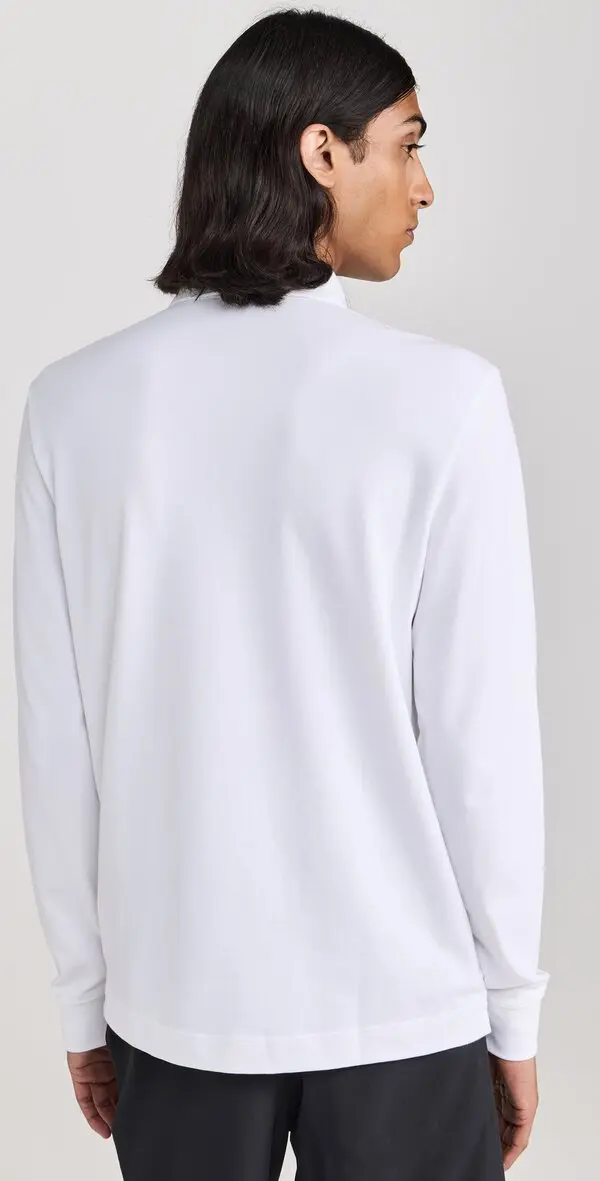 Lacoste Long Sleeve Stretch Cotton Paris Polo