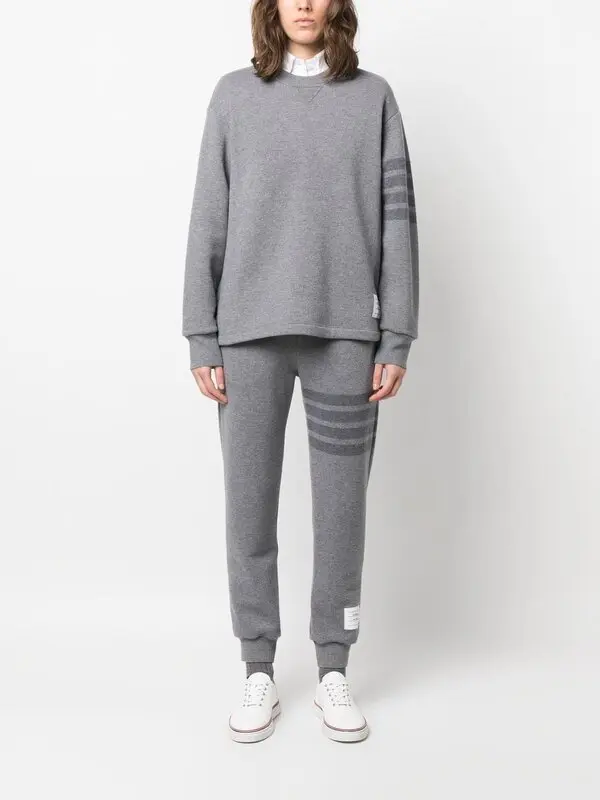 Thom Browne Knitted Track Pants - Grey