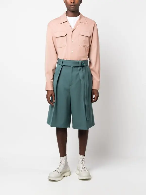 JIL SANDER Knee-length Belted Shorts