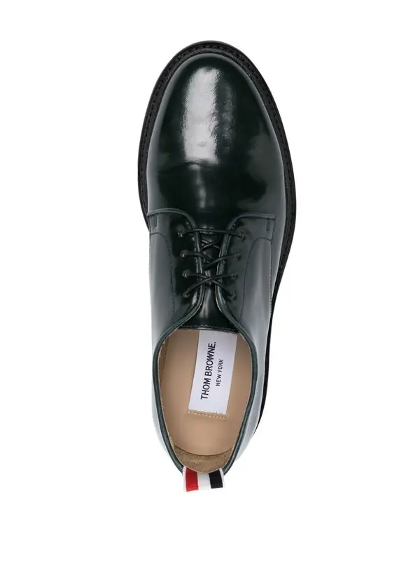 Thom Browne Polished Calf Leather Lace-up Loafers