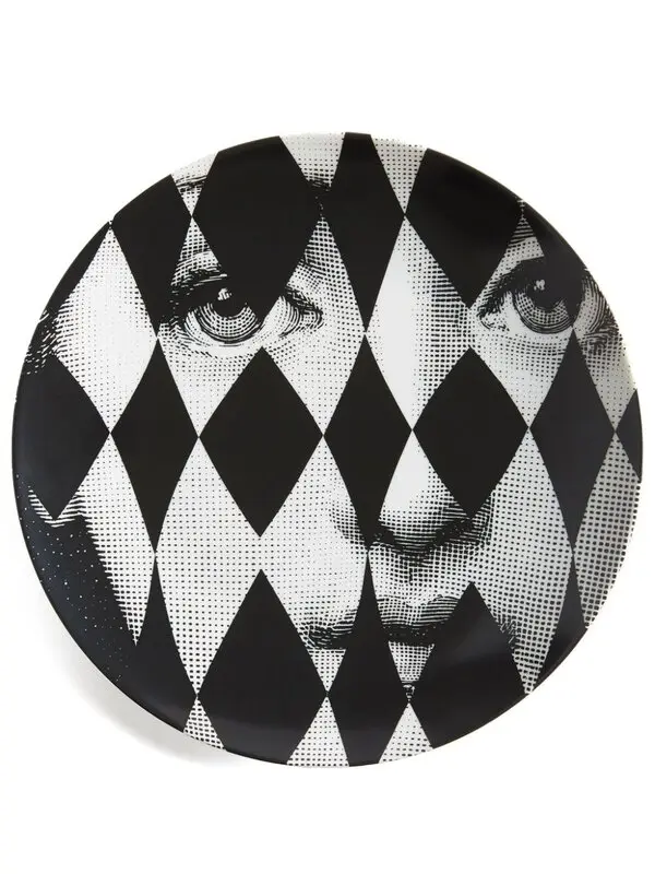 FORNASETTI Tema E Variazioni N.368 Wall Plate - Black