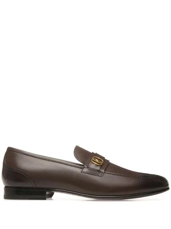 Bally Sadei Logo-plaque Leather Loafers