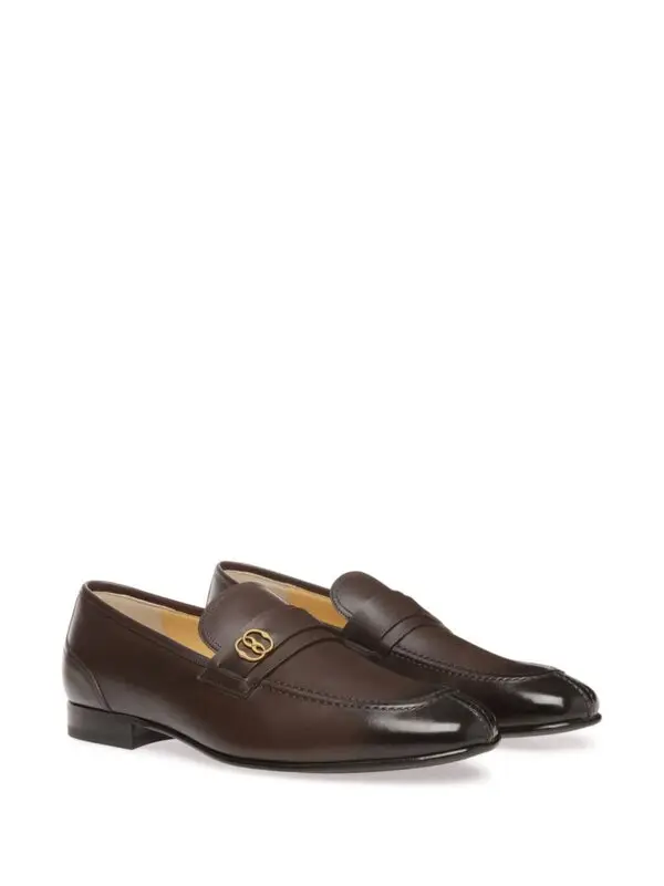 Bally Sadei Logo-plaque Leather Loafers