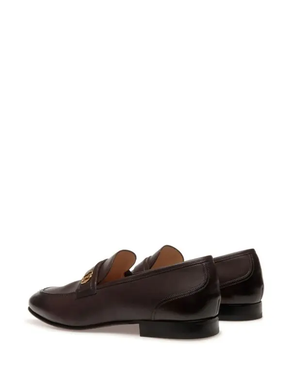 Bally Sadei Logo-plaque Leather Loafers