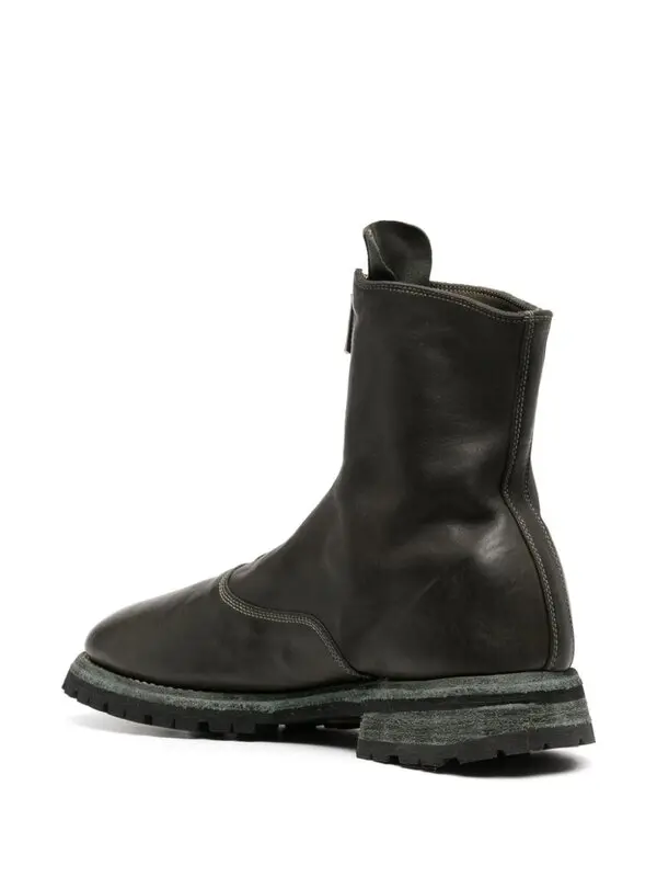 Guidi Zip-up Leather Ankle Boots