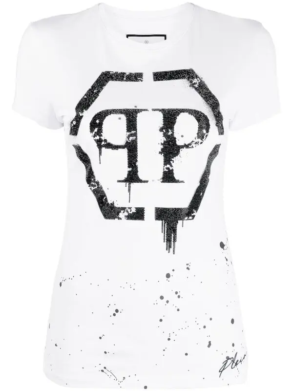Philipp Plein Sexy Pure Fit Hexagon T-shirt - White