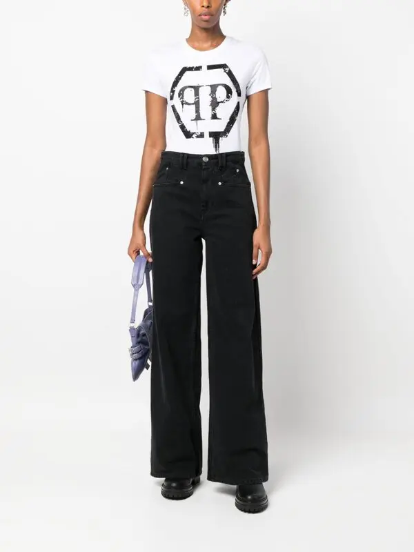 Philipp Plein Sexy Pure Fit Hexagon T-shirt - White
