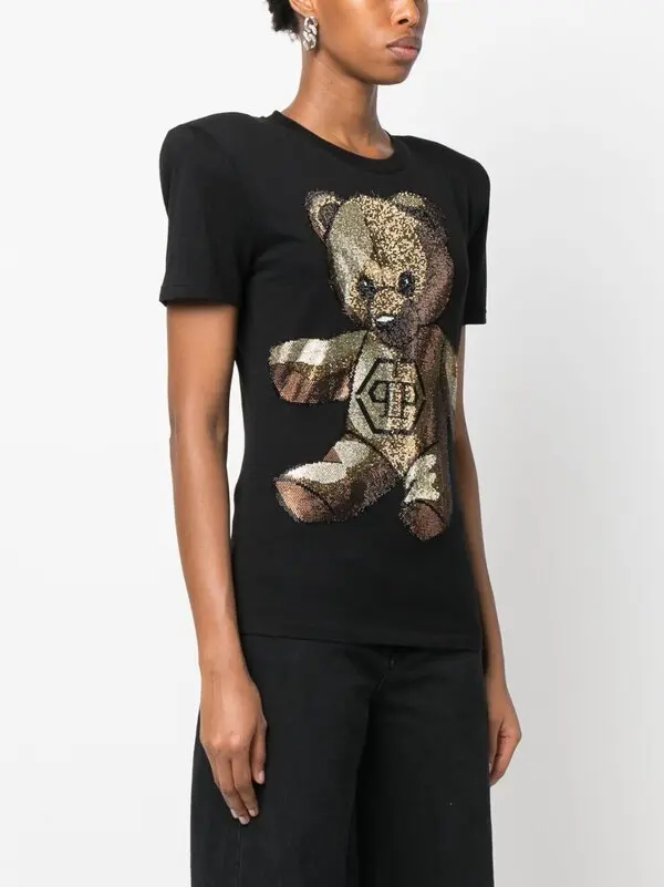 Philipp Plein Crystal-embellished T-shirt - Black