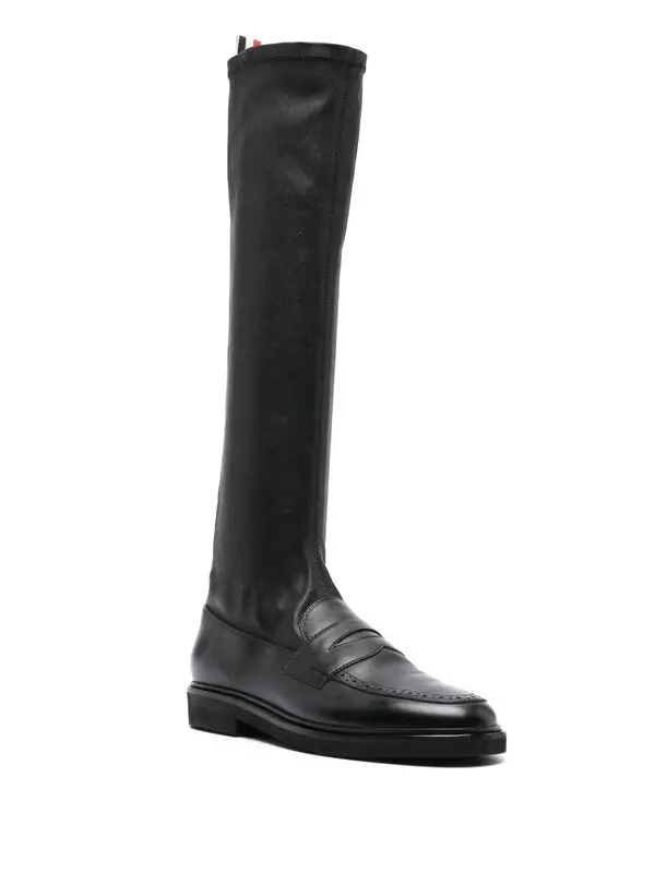 Thom Browne Penny Loafer Knee-high Boots