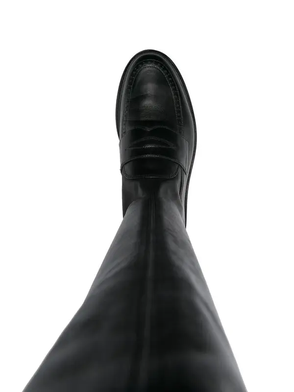 Thom Browne Penny Loafer Knee-high Boots