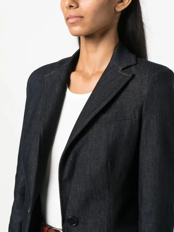 TWINSET Single-breasted Cotton-blend Blazer