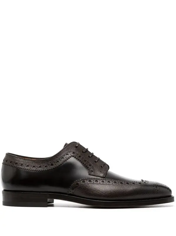 FERRAGAMO Western Style Derby Shoes - Brown