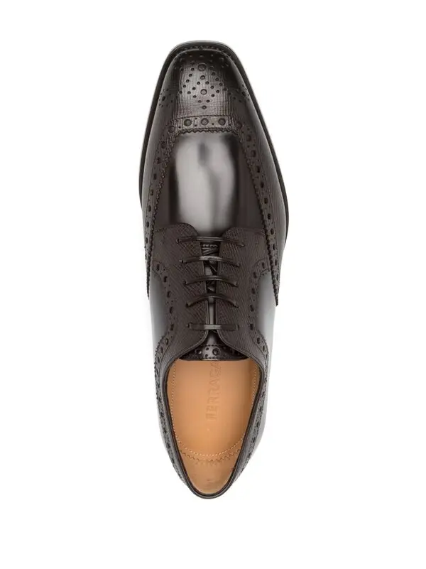 FERRAGAMO Western Style Derby Shoes - Brown
