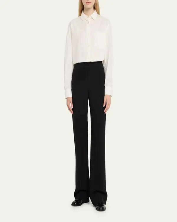 Giorgio Armani Cady Straight-leg Pants