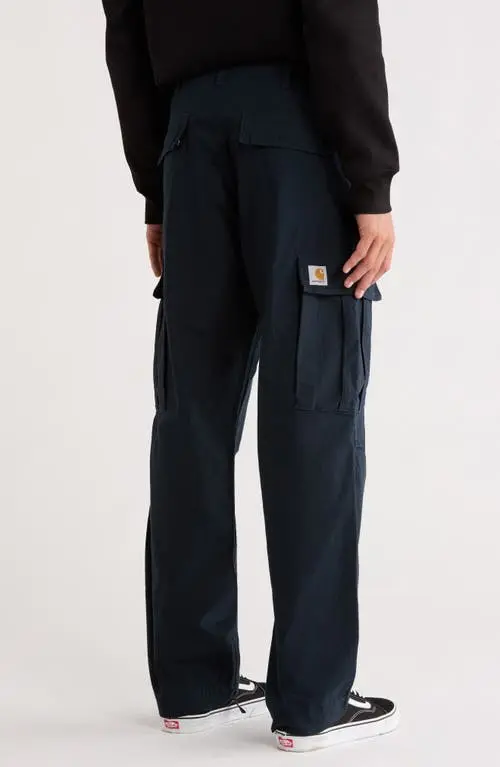 Carhartt Work In Progress Cotton Ripstop Cargo Pants - Deep Night Rinsed