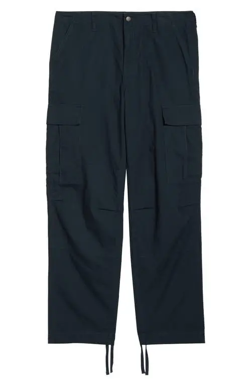 Carhartt Work In Progress Cotton Ripstop Cargo Pants - Deep Night Rinsed
