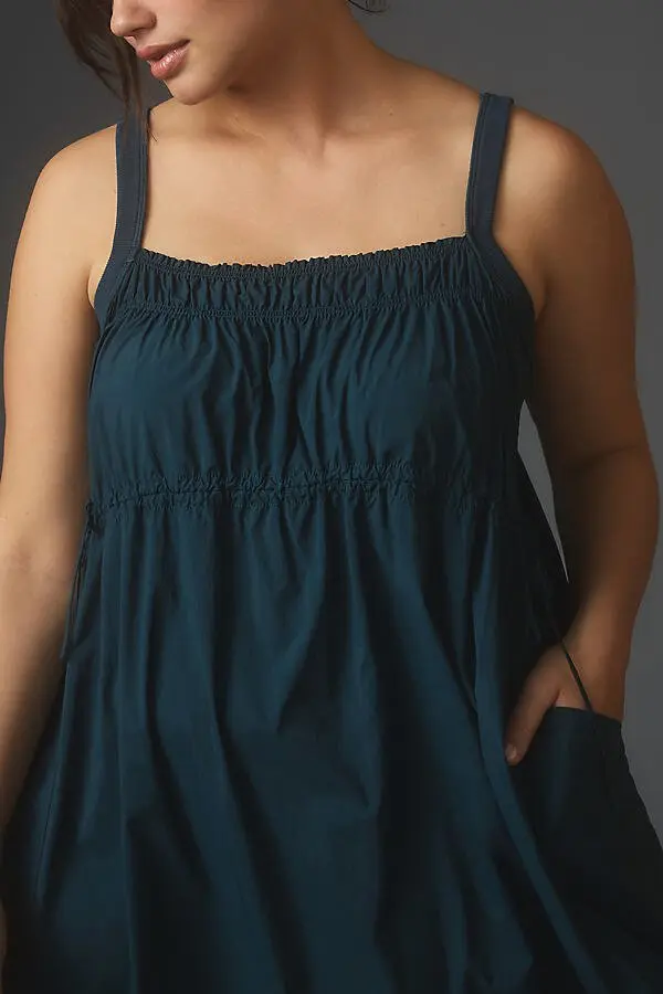 DAILY PRACTICE BY ANTHROPOLOGIE Keeseville Sleeveless Smocked Dress