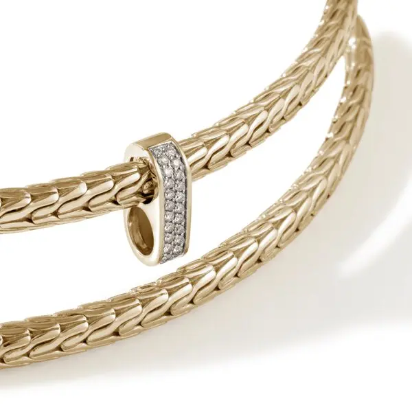 John Hardy Spear Coil Choker With Diamonds