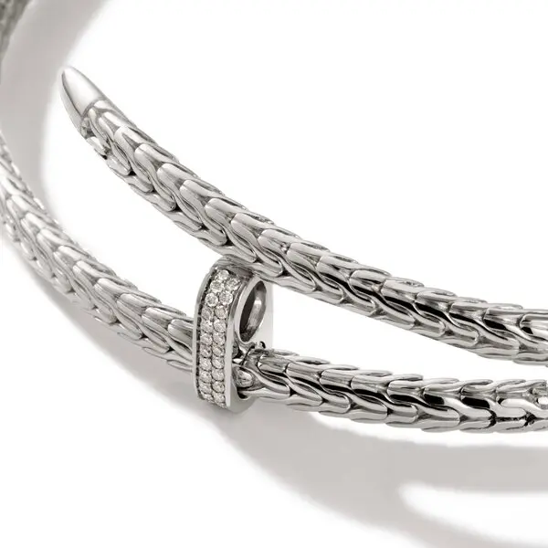 John Hardy Spear Coil Choker With Diamonds