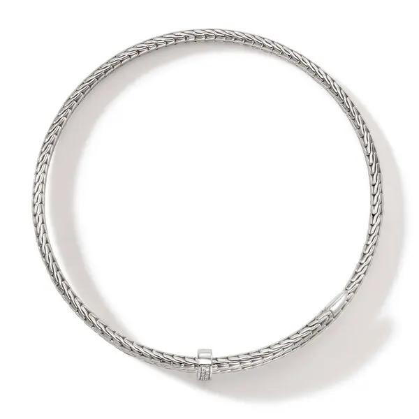 John Hardy Spear Coil Choker With Diamonds