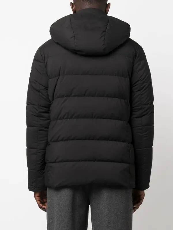FAY Detachable Hood Padded Jacket - Black