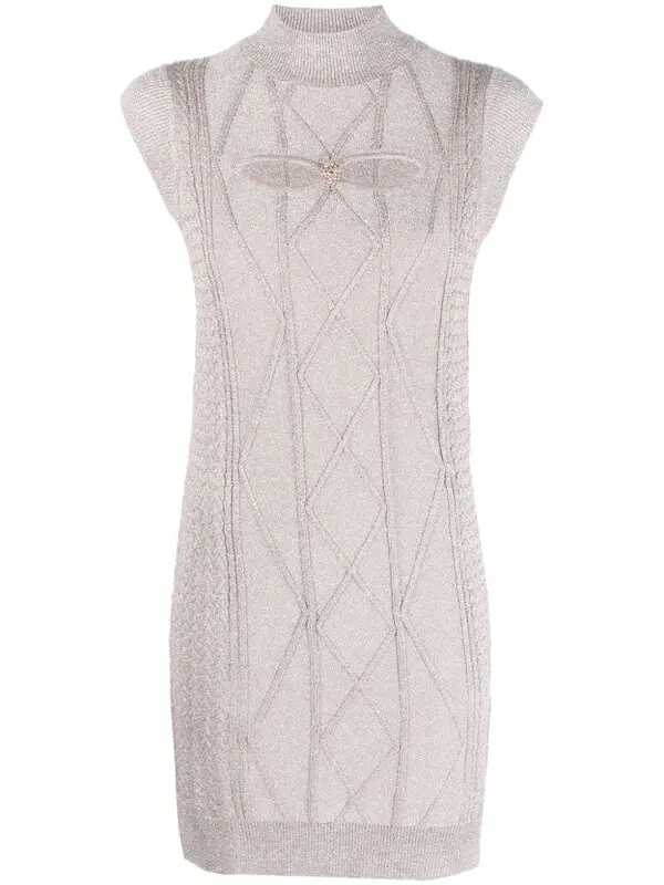 Liu Jo Cut-out Lurex Minidress