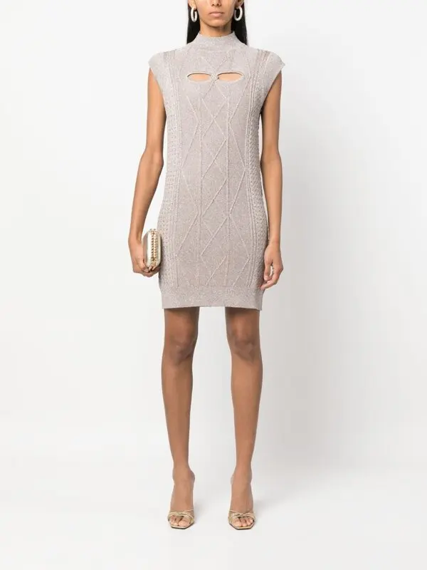 Liu Jo Cut-out Lurex Minidress
