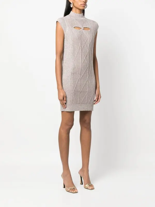 Liu Jo Cut-out Lurex Minidress