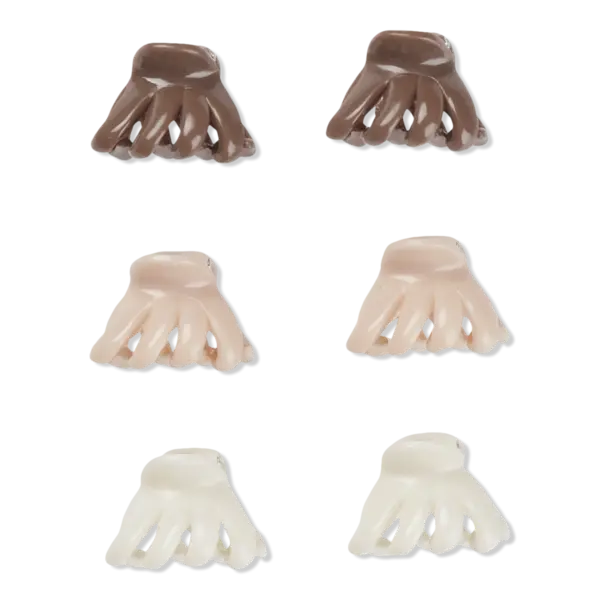 SCUNCI Ponytail Mini Octo Claw Clips 6-pack - One-color
