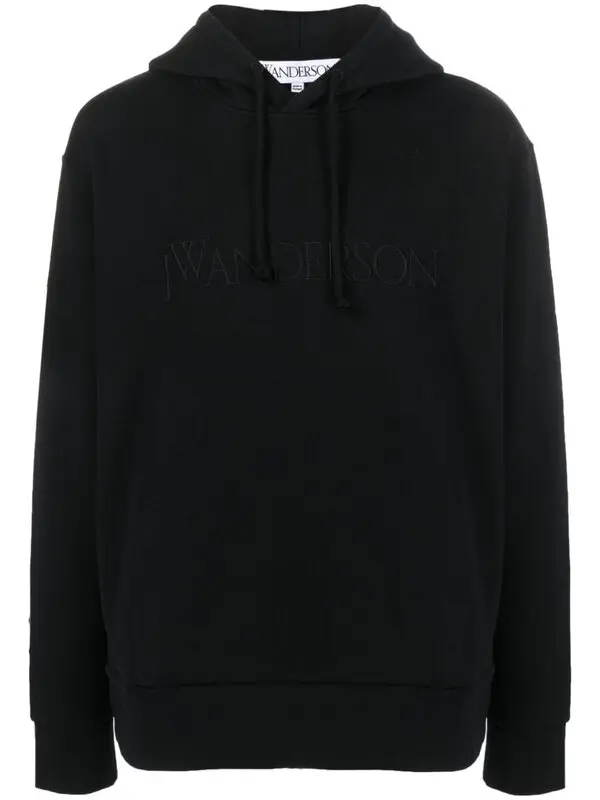 JW Anderson Logo-embroidered Cotton Hoodie
