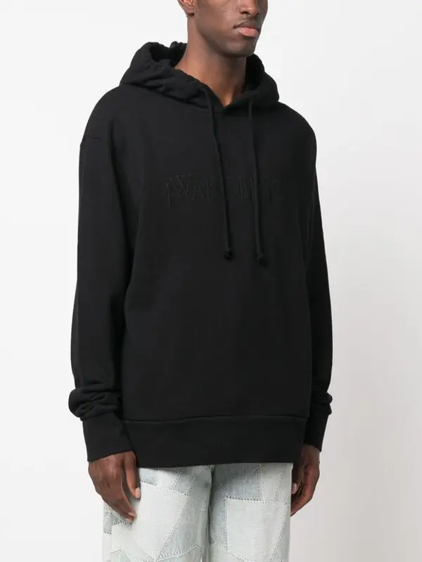 JW Anderson Logo-embroidered Cotton Hoodie