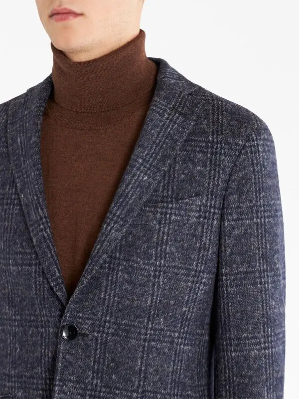 Etro Checked Single-breasted Blazer