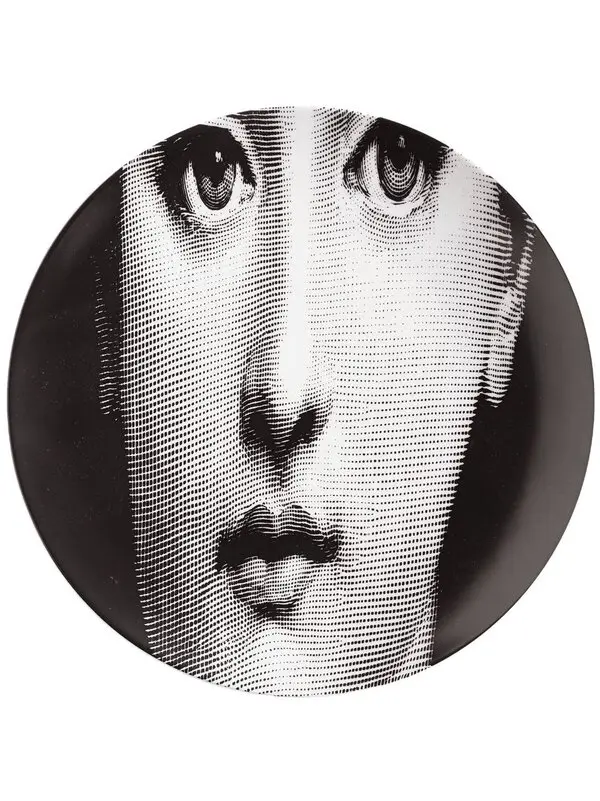 FORNASETTI Tema E Variazioni N.52 Wall Plate - Black