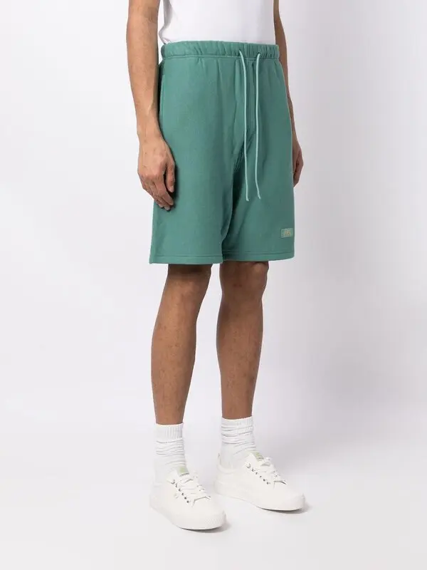 ADVISORY BOARD CRYSTALS Logo-embroidered Track Shorts - Green